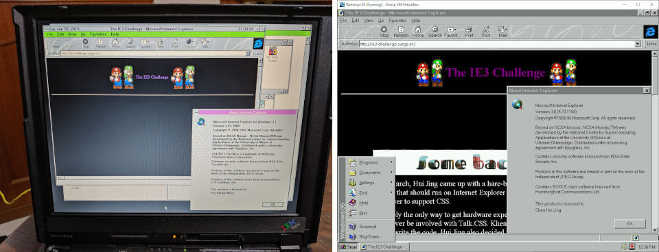 Internet Explorer 3, an adventure in cross-browser compatibility | Chen ...