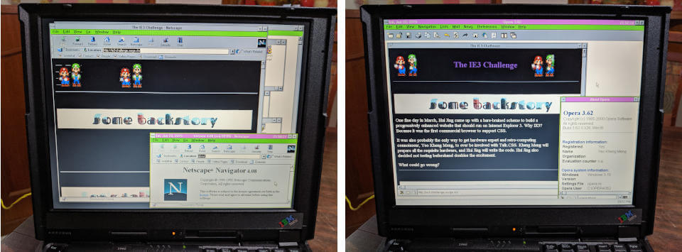 Internet Explorer 3, an adventure in cross-browser compatibility | Chen ...